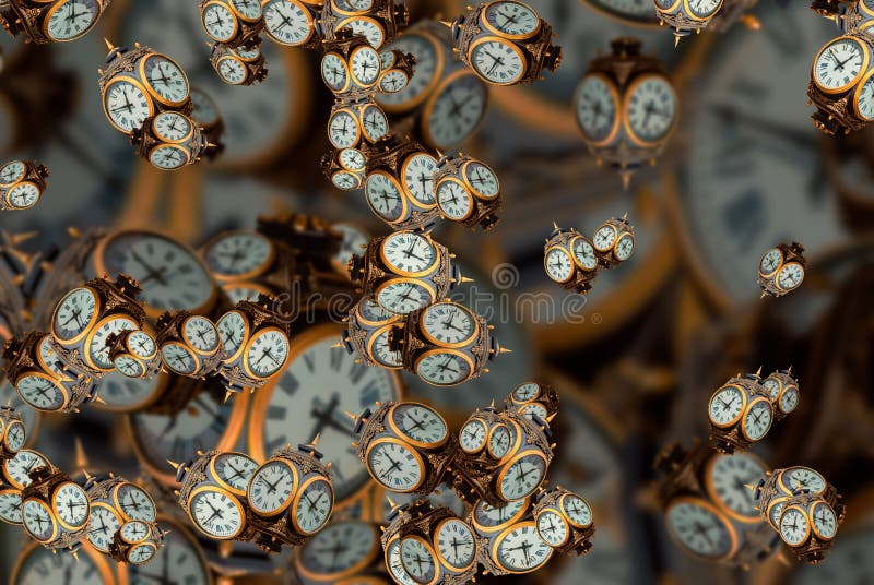 Large Set of Vintage Clock Faces. Texture of Time, Elegant Collection ...