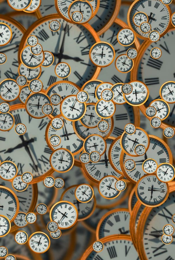 Large Set of Vintage Clock Faces. Texture of Time, Elegant Collection ...