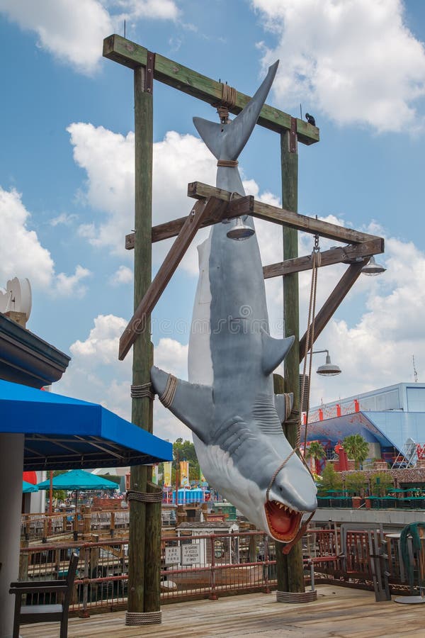 Large Shark from Jaws in Universal Studios Amusement Park, Orlando ...