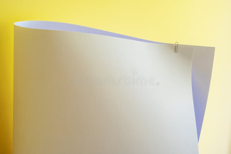 Large Sheet of White Paper. Stock Image - Image of message, card: 279715333