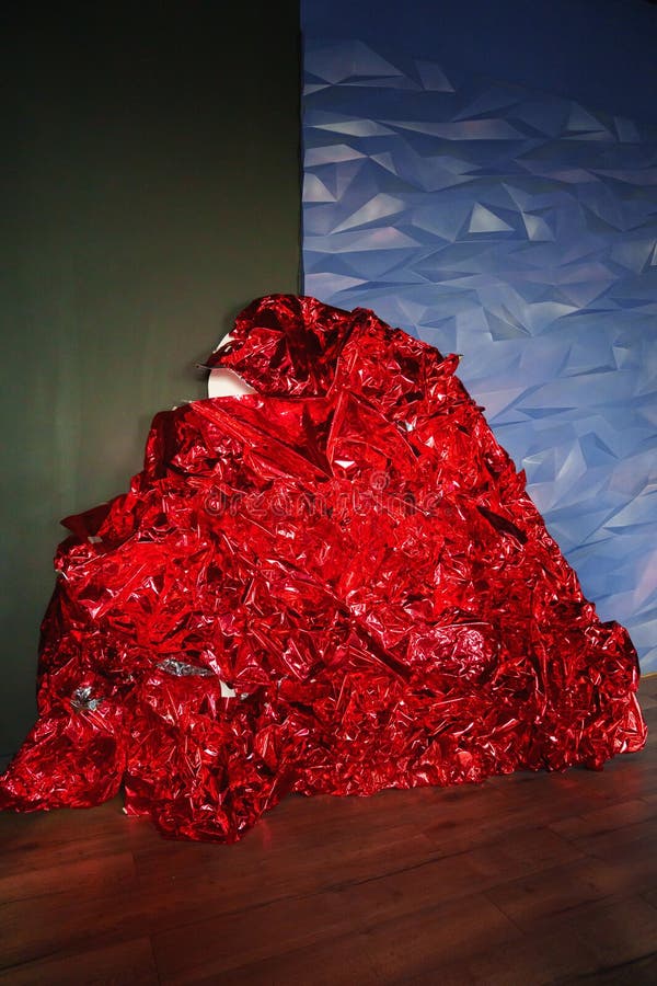 A Large Shiny Art Object for a Photo Shoot in the Studio. Stock Image ...