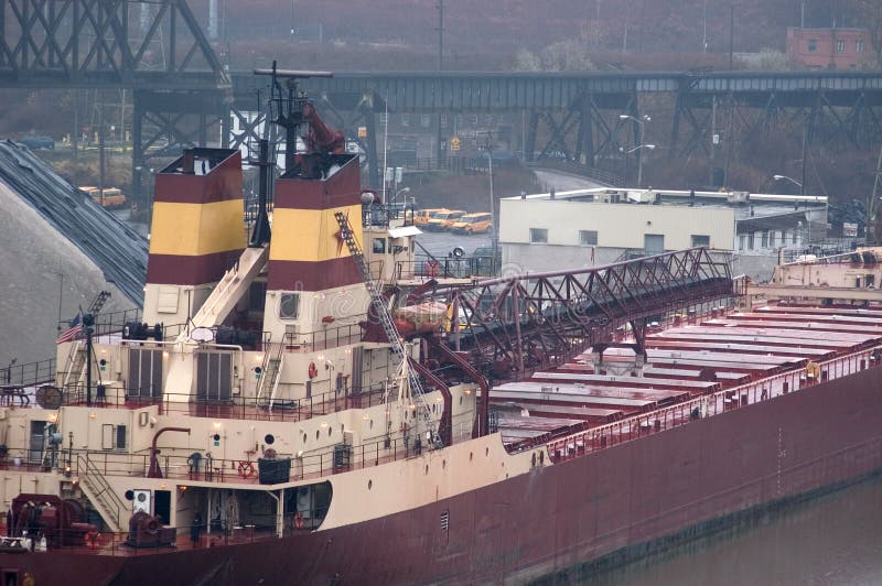Large Ship at Dock stock photo. Image of gravel, transportation - 42824