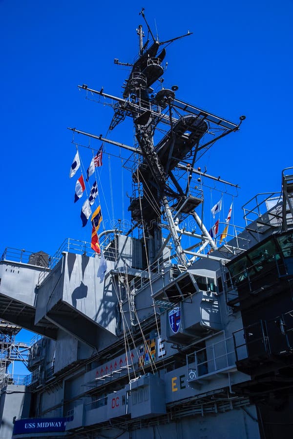 A Large Ship with Flags on the Mast Editorial Stock Image - Image of ...