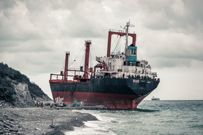 Container Ship Port Ran Aground Stock Photos - Free & Royalty-Free ...