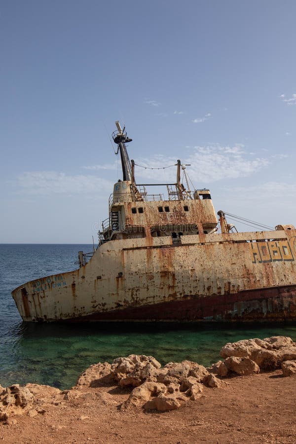 Large Shipwreck in Clear Blue Waters Editorial Stock Image - Image of ...