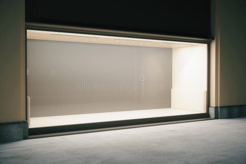 Large showcase stock illustration. Illustration of exterior - 71842385