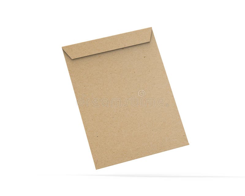 Large Size Kraft Envelope Mockup Template Stock Photo - Image of ...