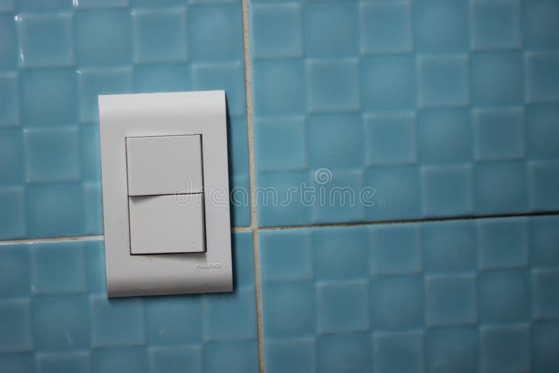 Large Size on OFF Light Switch Button on the Wall with Copy Space Stock ...