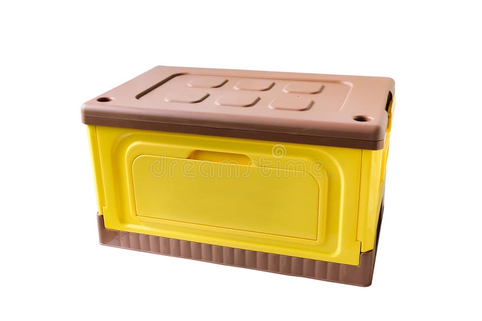 Large Size Yellow Plastic Box, for Storage of Various Stock Photo ...