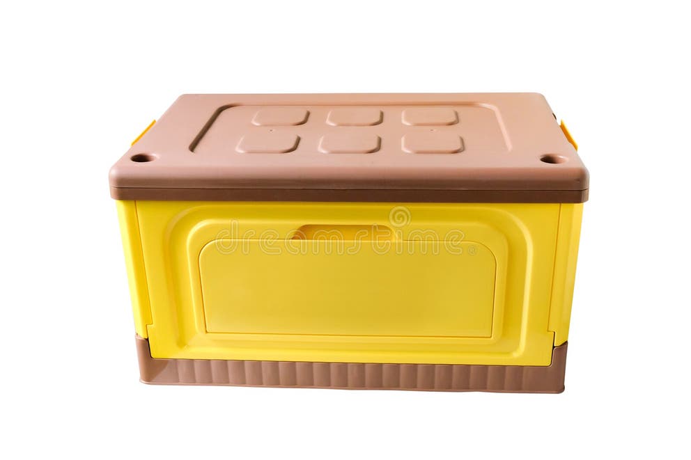 Large Size Yellow Plastic Box, for Storage of Various Stock Photo ...