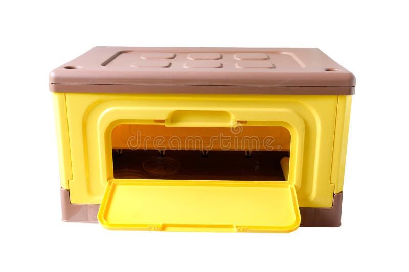 Large Size Yellow Plastic Box, for Storage of Various Stock Photo ...