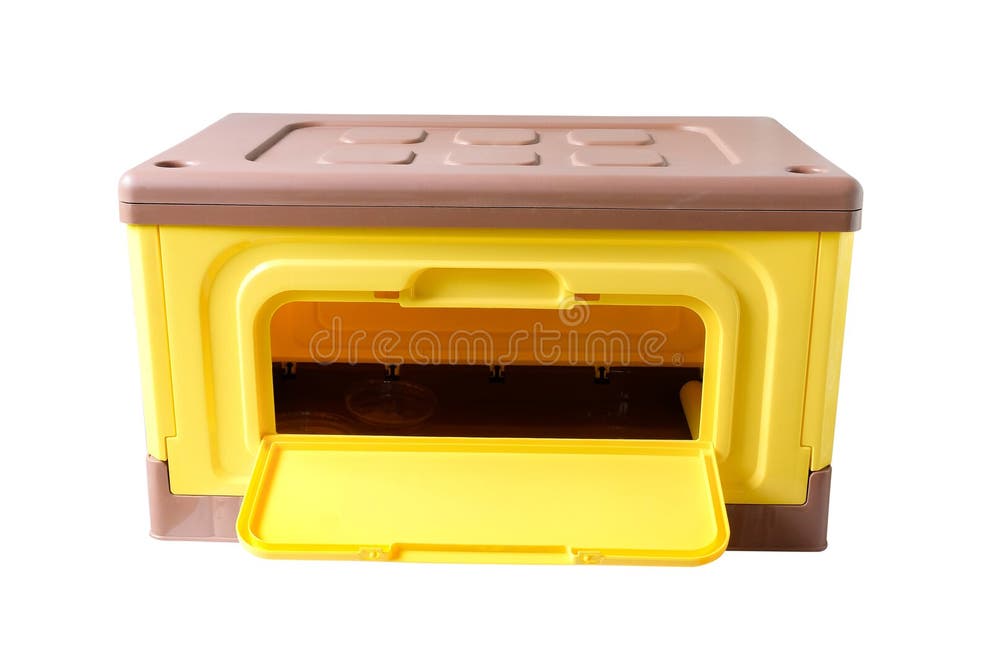 Large Size Yellow Plastic Box, for Storage of Various Stock Photo ...