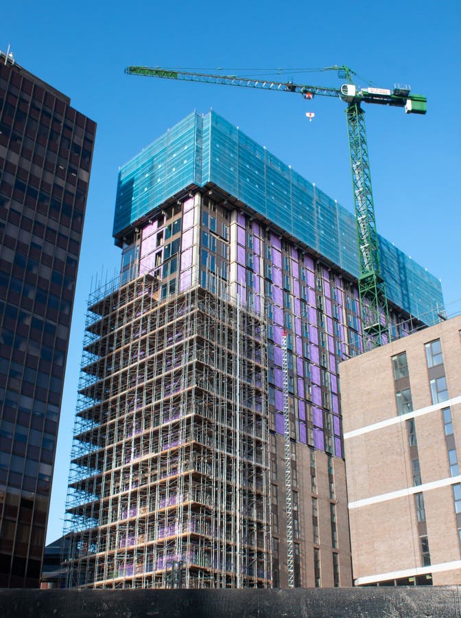 Large Skyscraper Construction Editorial Image - Image of high, building ...