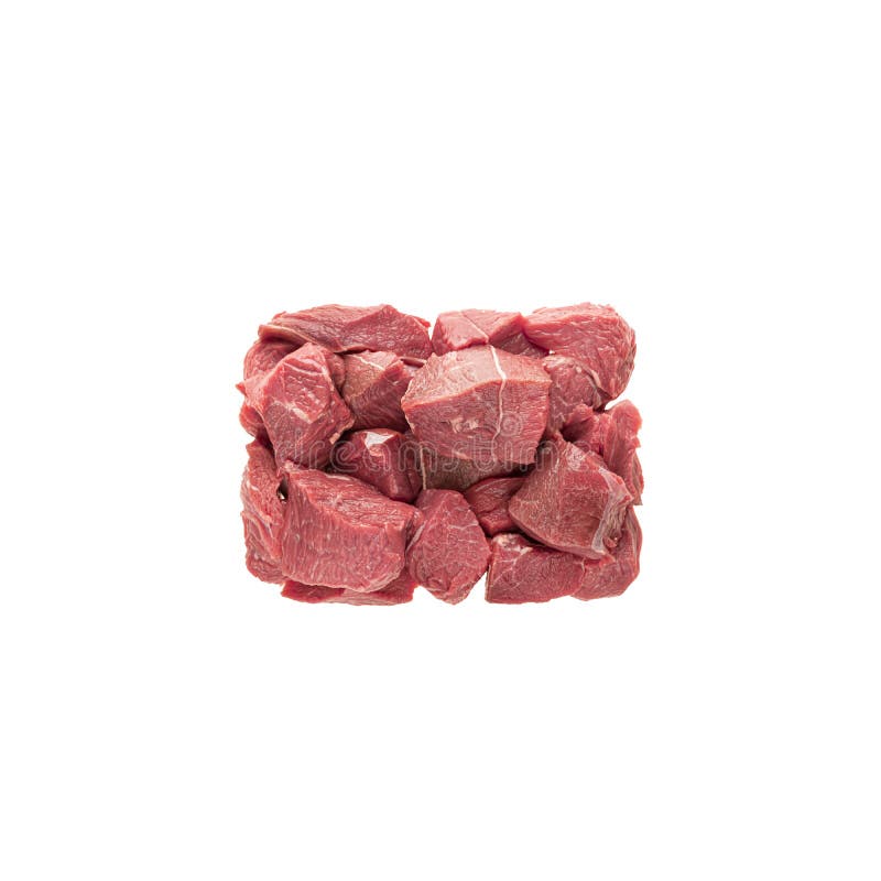 Large Sliced Cubes of Red Meat Beef or Pork, a Portion of Igredient for ...