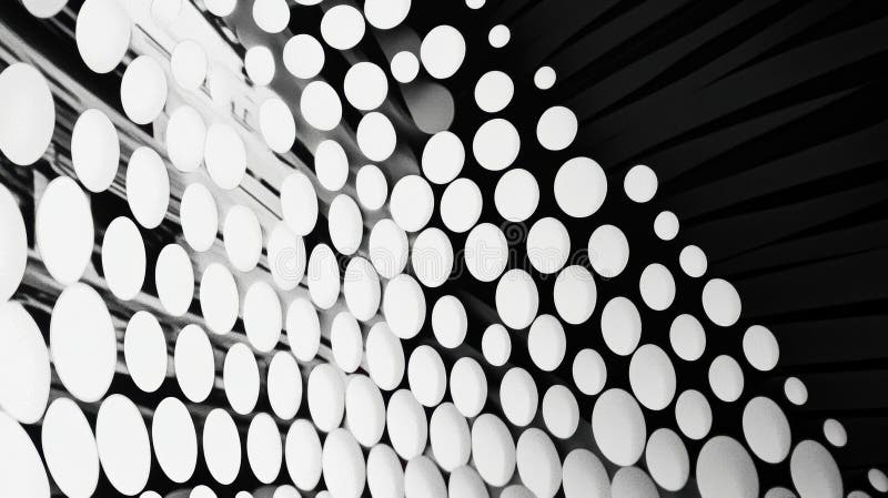 Large and Small Circles Create an Engaging Abstract Design Across a ...