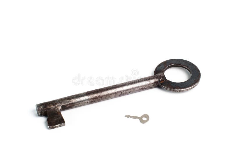 Large and small key stock image. Image of door, open - 16800315