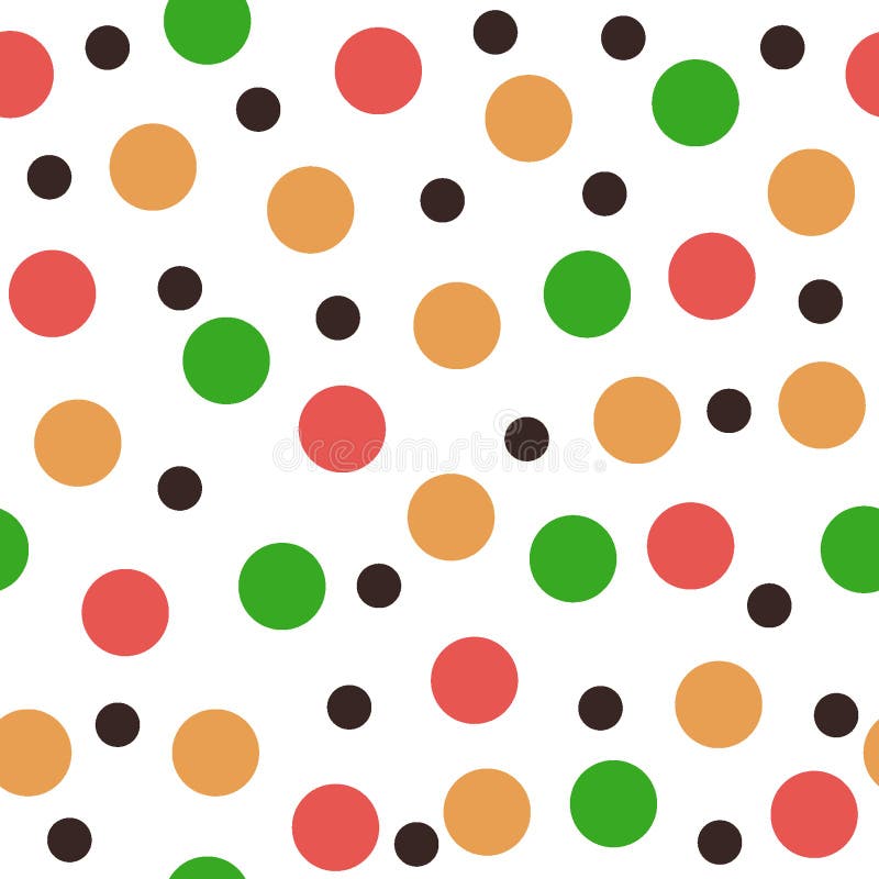 Large and Small Multi-colored Circles on a White Background for ...