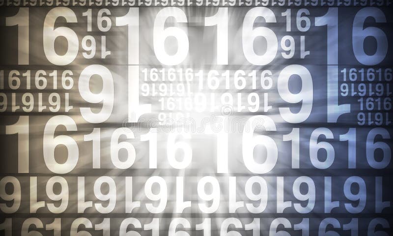 The Large and Small Numbers 16 are Placed Alternately, Top and Bottom ...