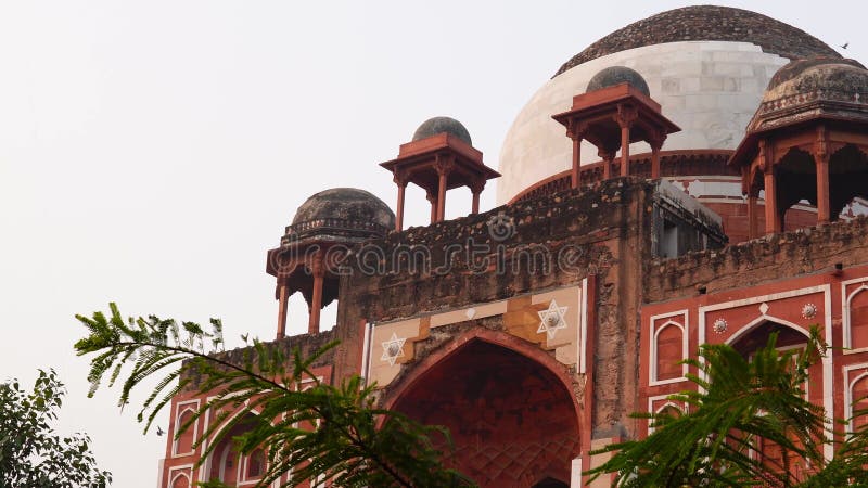 The Large and Small Octagonal Canopies of Rahim S Tomb Stock Video ...