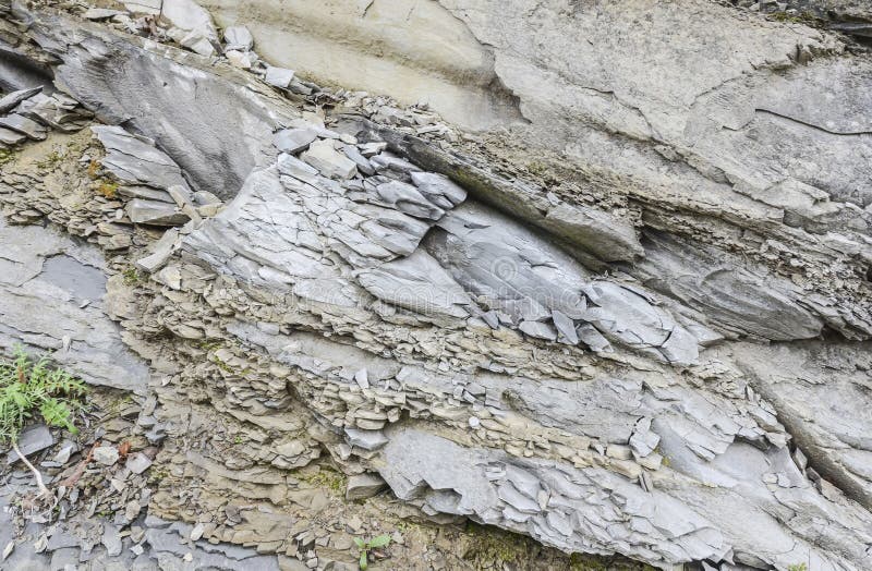 Large and Small Stone Chunks of a Huge Rock Stock Photo - Image of ...