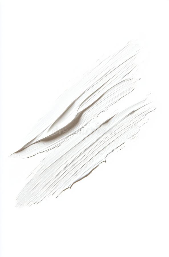 White Smear Paints on a Clean Background. Stock Illustration ...