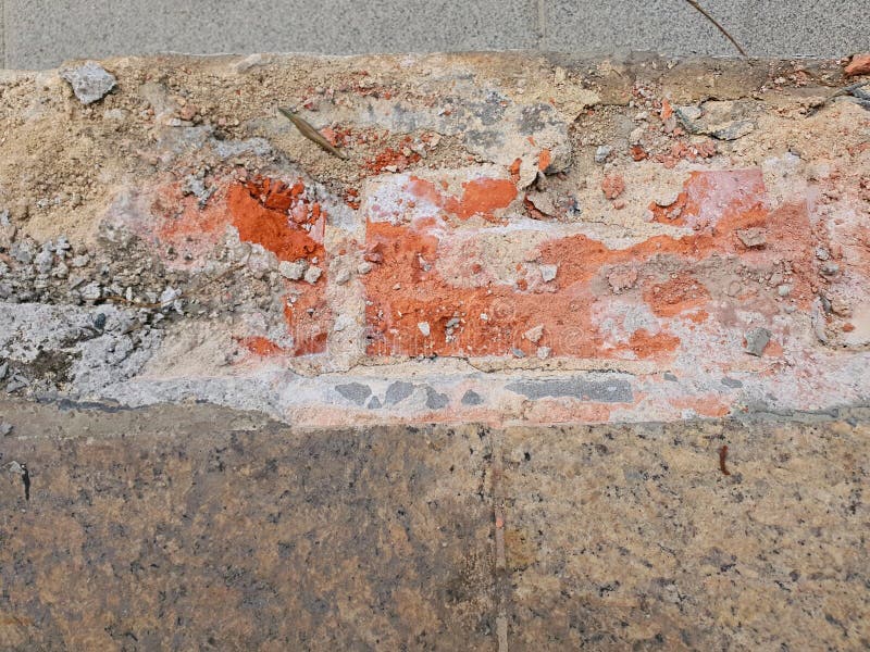 Damage concrete wall stock image. Image of cement, home - 302731053