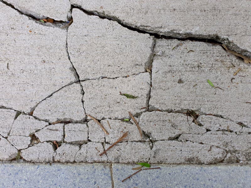 Damage concrete foot path stock photo. Image of cracks - 270542016