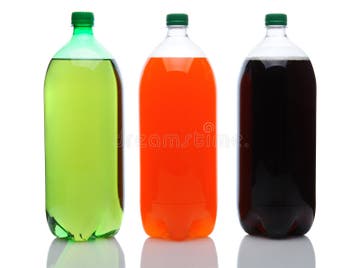 Large Soda Bottles on White Stock Photo - Image of food, white: 23253586