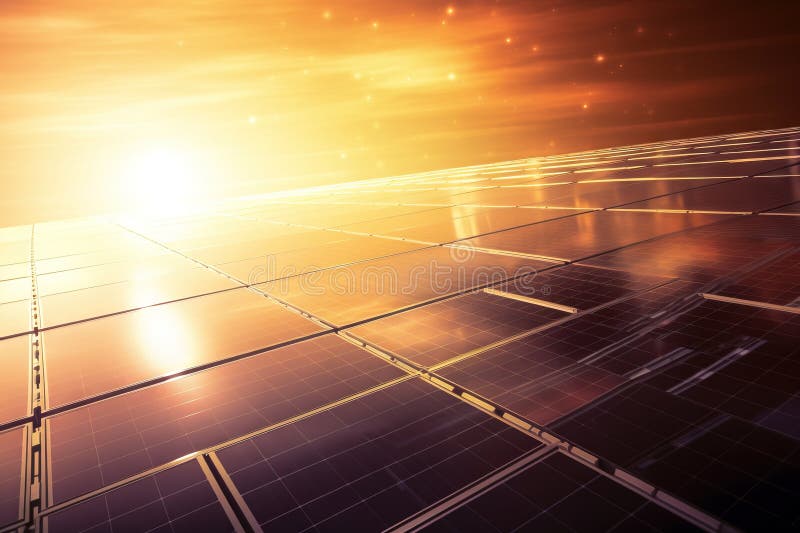 A Solar Panel with the Sun Shining Behind it and Clouds in the Sky ...