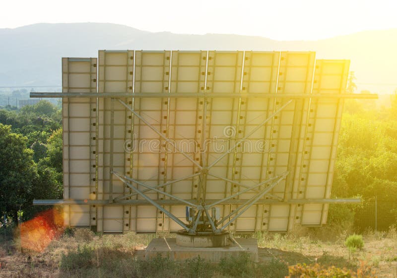 Large solar panel. stock image. Image of photovoltaic - 61608873