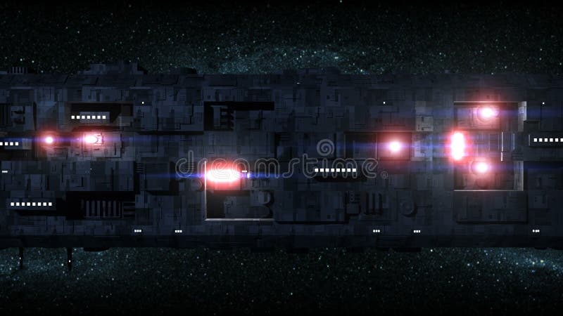 Large Space Ship Motion Background 2 Stock Footage - Video of outer ...
