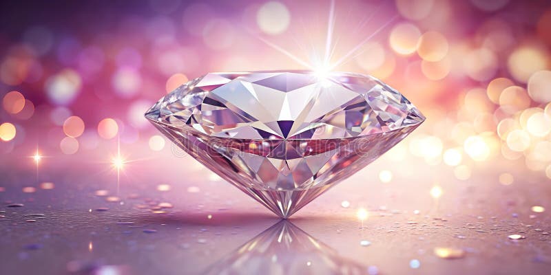 Large Sparkling Diamond on the Right Side - Luxury Gem Stock ...