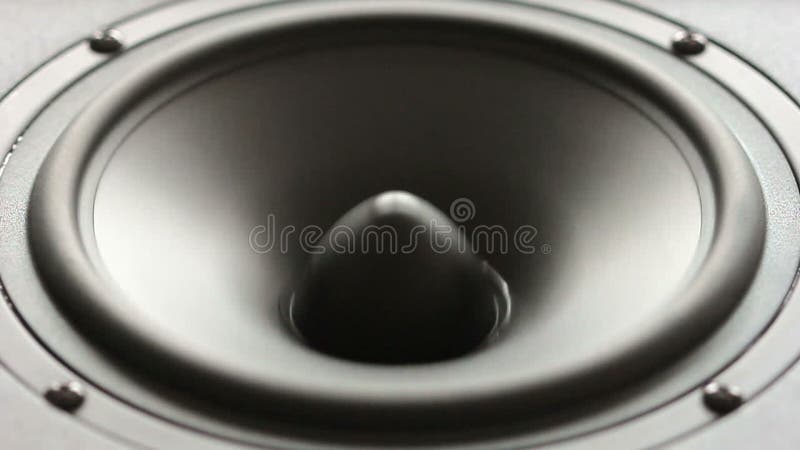 Large Speaker Doing a Bass Test in Slow Motion. Stock Video - Video of ...