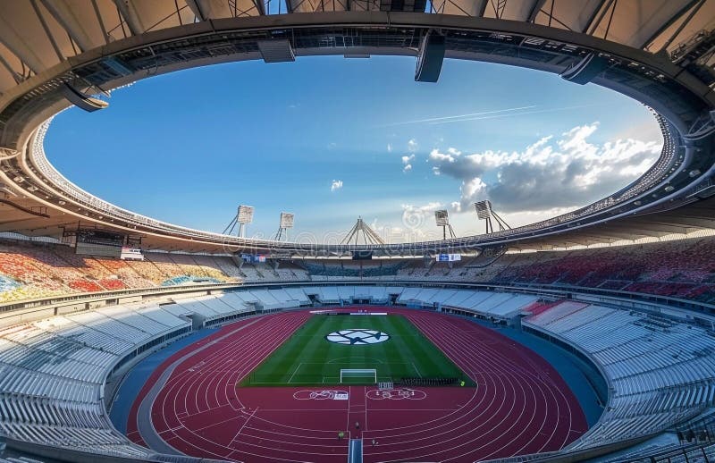 Large Sports Stadium for Major Sporting Events Stock Photo - Image of ...