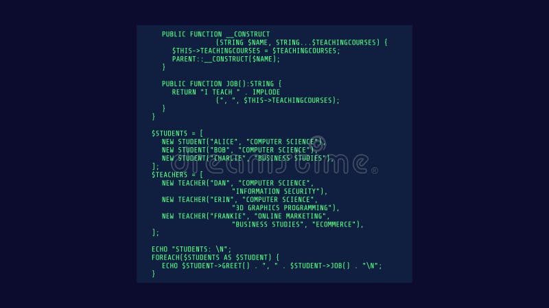 Large Square Animated Block of Abstract Code. Stock Footage - Video of ...