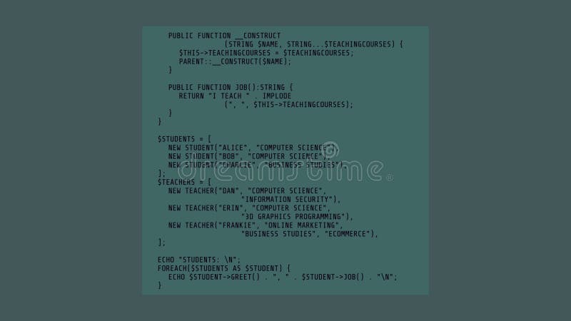 Large Square Animated Block of Abstract Code. Stock Video - Video of screen, snippet: 275755531