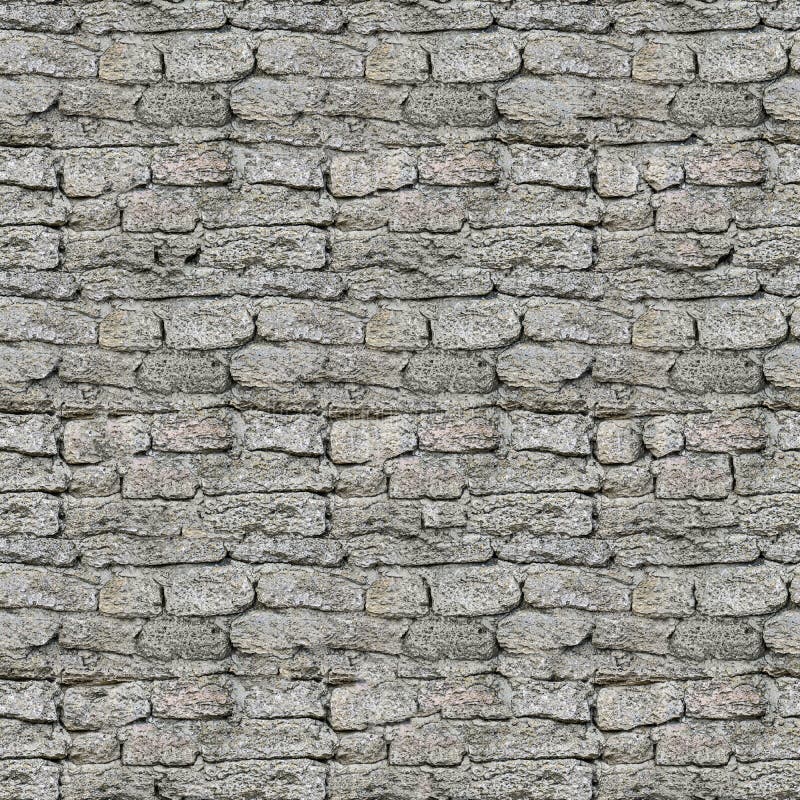 Large Square Brick Wall Seamless Pattern. Repeating Texture Shell Rock ...