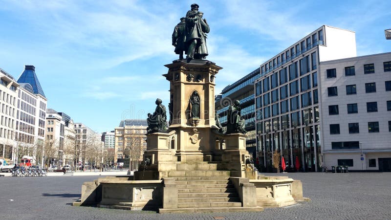 A Large Square in the City Center of Berlin - Germany Stock Photo ...