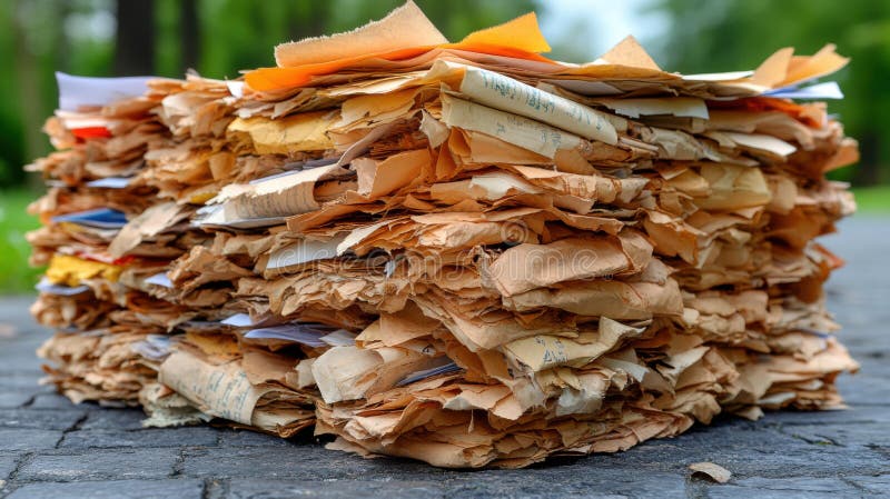 Massive Pile of Old Documents Stock Illustration - Illustration of ...