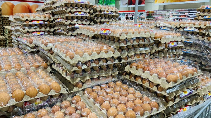 A Large Stack of Cartons of Eggs Editorial Photography - Image of ...