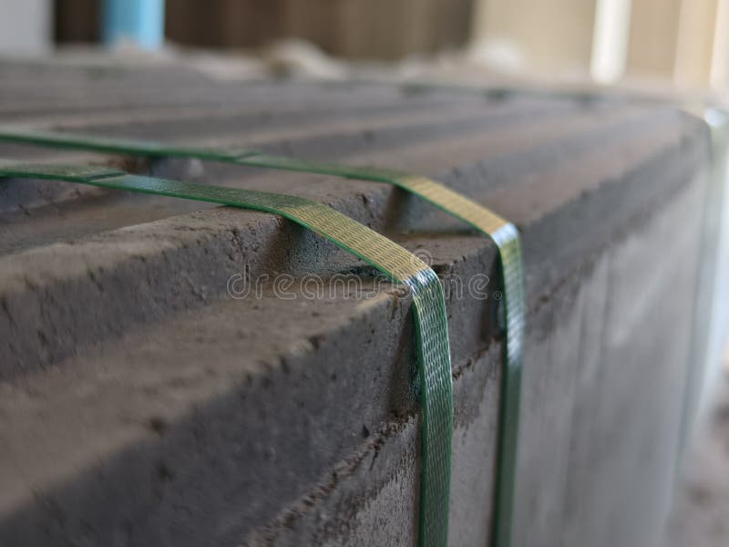 A Large Stack of Concrete Slabs on a Construction Site Stock Image ...