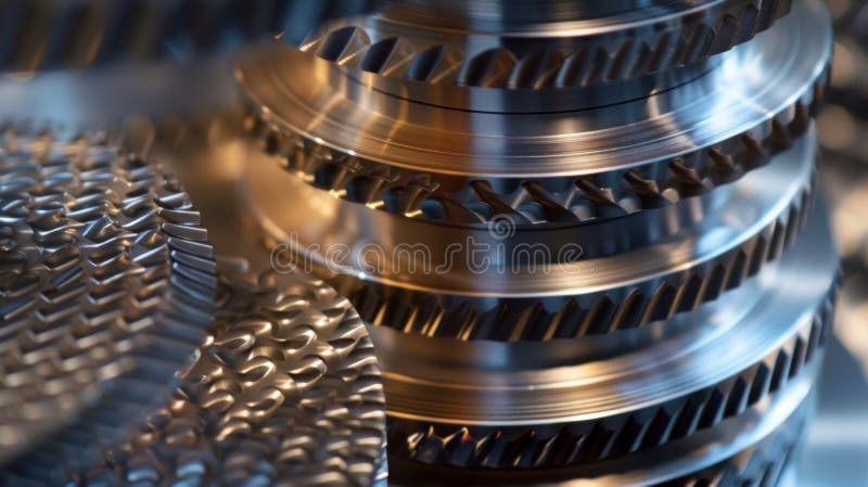 A Large Stack of Metallic Plates Each with Patterned Zigzagging Grooves ...