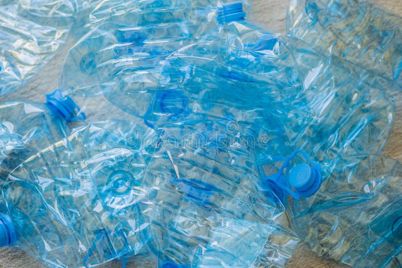 Large Stack of Old Plastic Bottles on the Floor Stock Photo - Image of ...