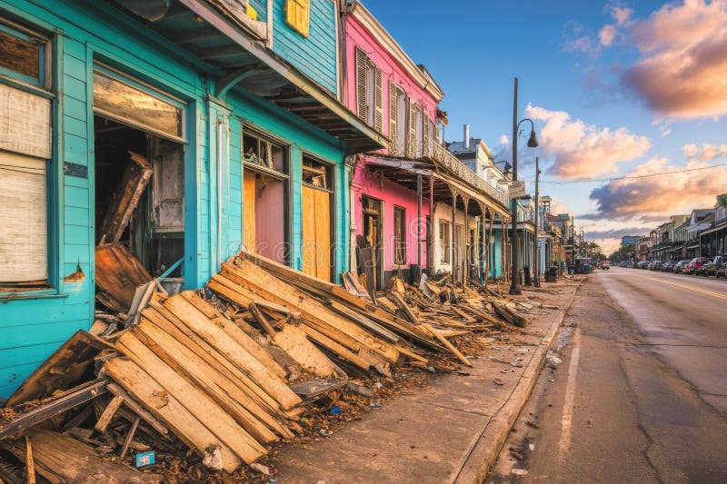 A Large Stack of Old Timber and Walls at the Site of a Razed Historic ...