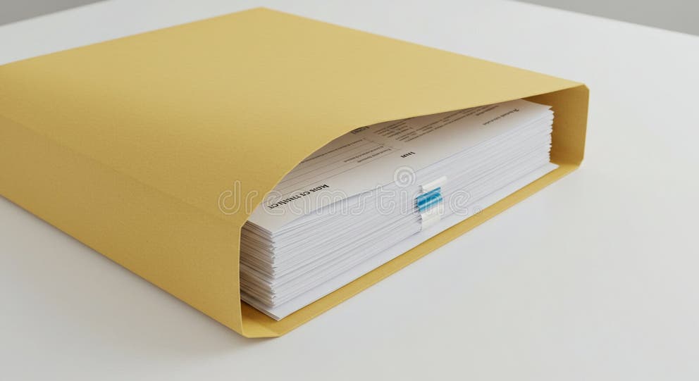 Open Manila Envelope Stock Illustrations – 55 Open Manila Envelope ...