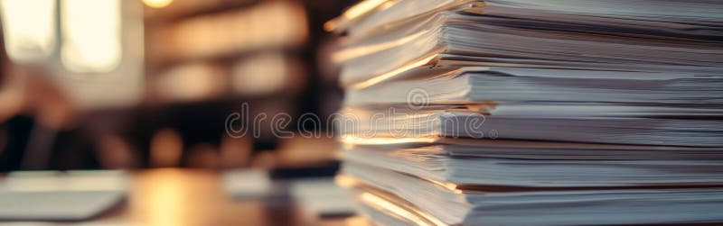 Large Stack Papers Sits Library Stock Photos - Free & Royalty-Free ...