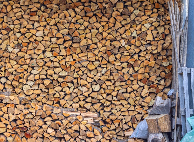 Split Firewood Winter stock image. Image of pieces, europe - 298401537
