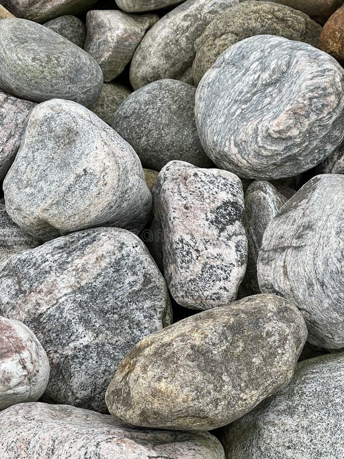 Large Stacked Rocks on the Beach Stock Photo - Image of large, beach ...