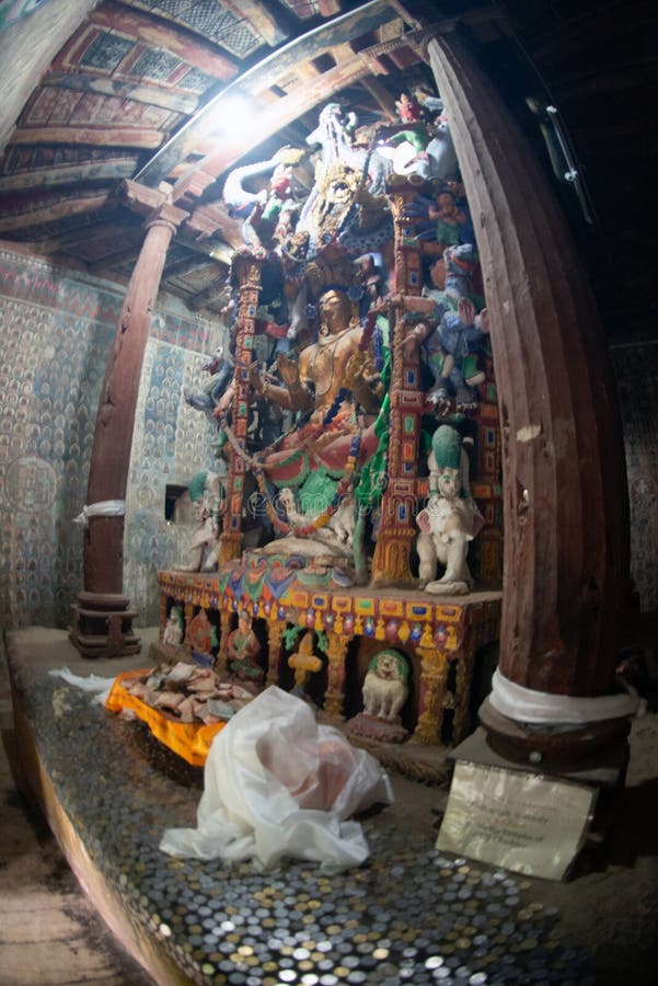 Large Standing Buddha in Alchi Monastery or Alchi Gompa at Ladakh ...