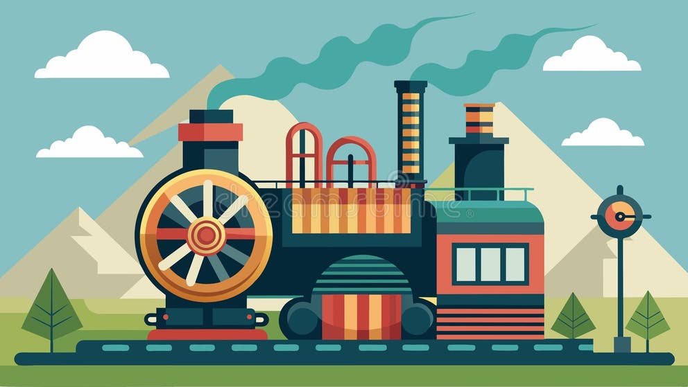 A Large Steam Engine Powered by Captured Ane Showcasing the Potential ...